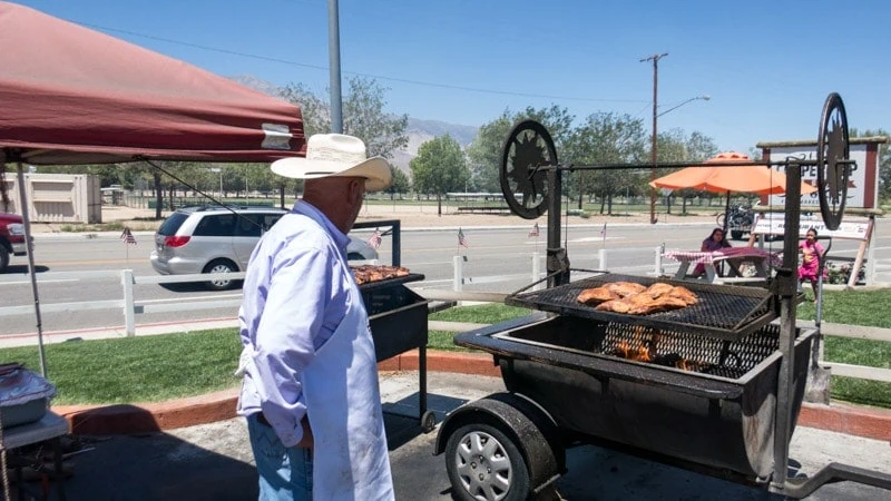 Copper Top BBQ off Highway 395 in Big Pine, California