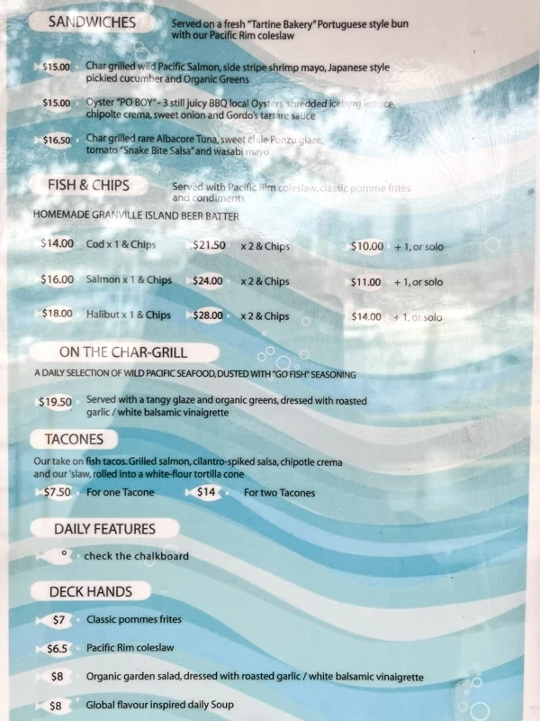 Go Fish Ocean Emporium: Fish & chips with Vancouver views