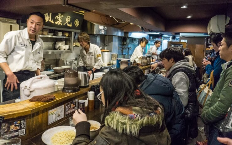 Fuunji in the Shinjuku Ward of Tokyo, Japan: Tsukemen Ramen