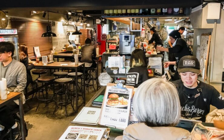 President Trump Set at Munch's Burger Shack in Tokyo, Japan - The ...