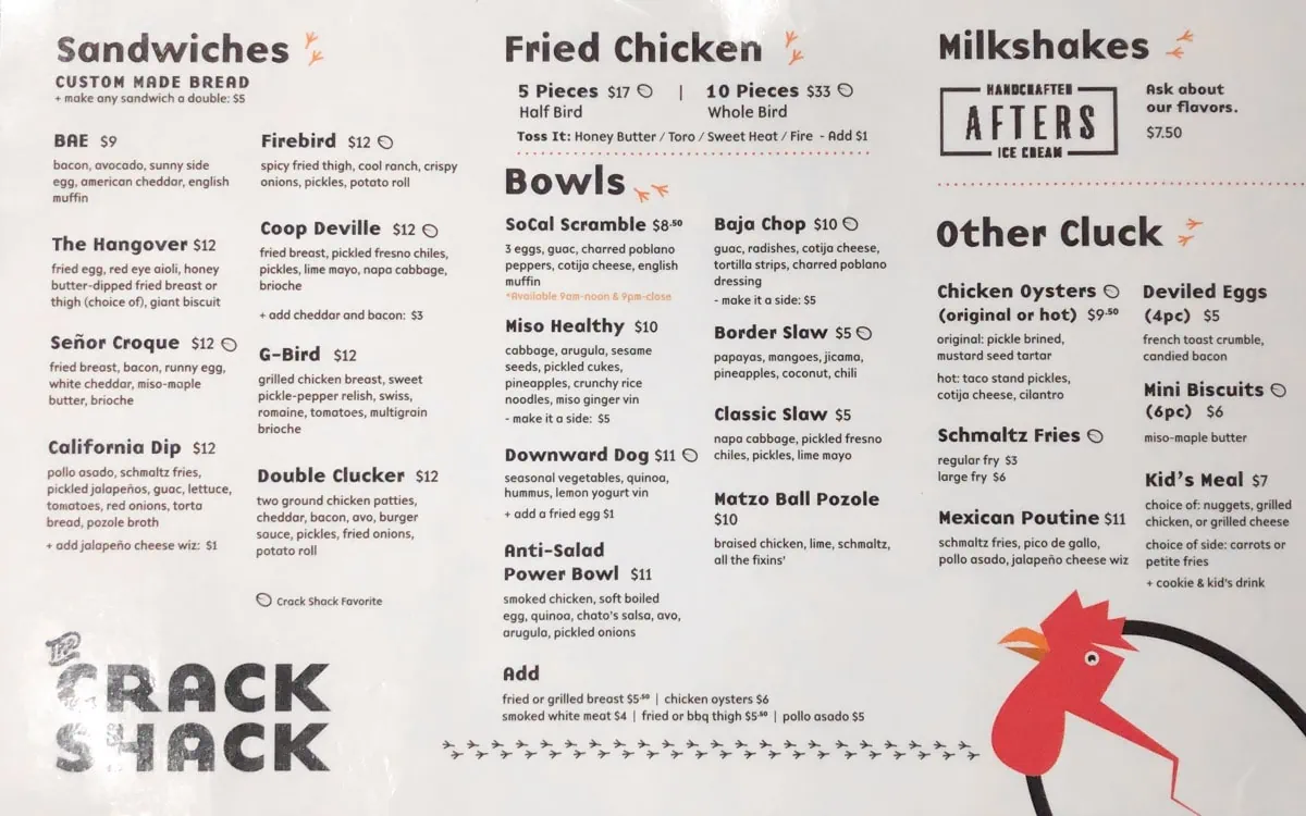 The Crack Shack: Fried chicken sandwiches on Las Vegas Strip
