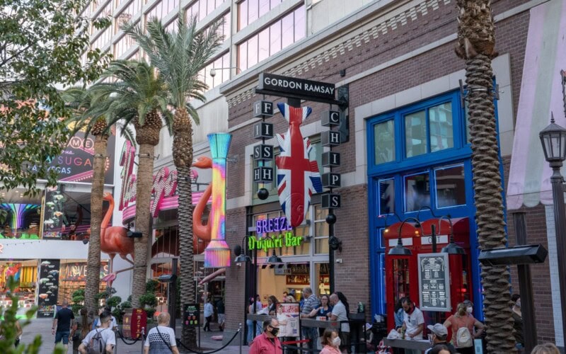 Gordon Ramsay Fish & Chips at The LINQ Promenade on Las Vegas Strip