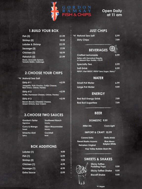 Gordon Ramsay Fish & Chips at The LINQ Promenade on Las Vegas Strip