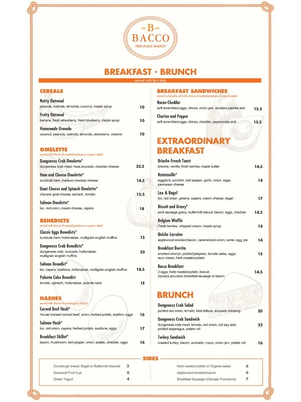 Bacco Cafe: Breakfast near Pike Place Market in Seattle