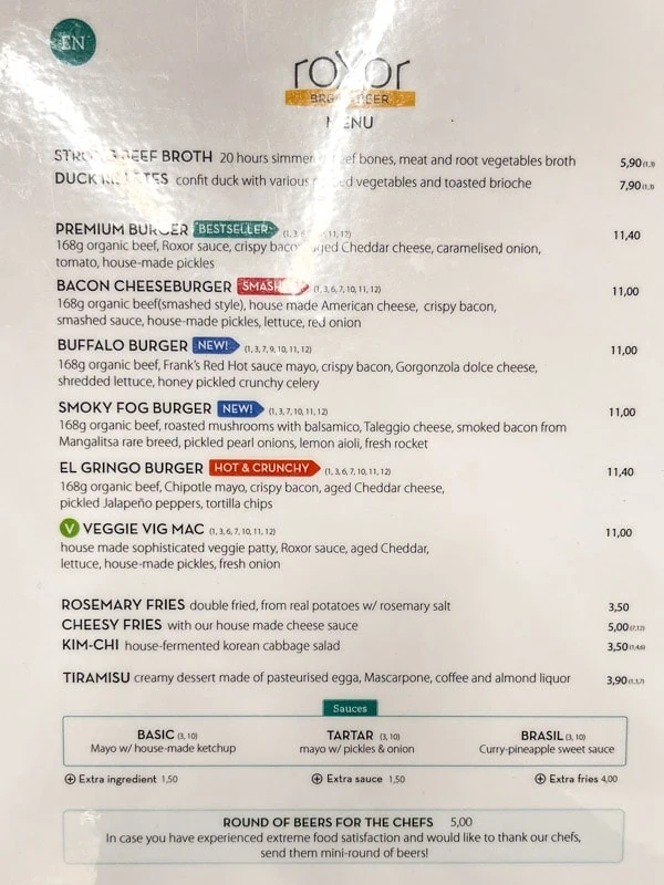 Roxor BRGR & BEER: Burgers in Bratislava, Slovakia