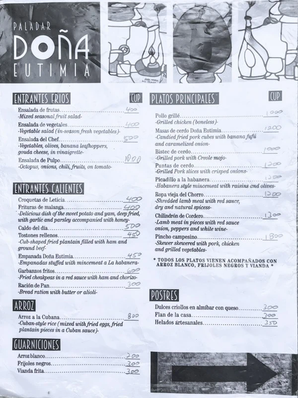 Doña Eutimia: Paladar in Havana, Cuba - The Travel Mentor