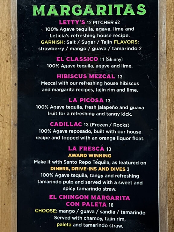 Letty's de Leticia's Cocina in Las Vegas Art District - The Travel Mentor