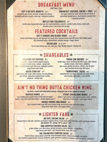 Guy Fieri's Vegas Kitchen & Bar in Las Vegas, Nevada - The Travel Mentor